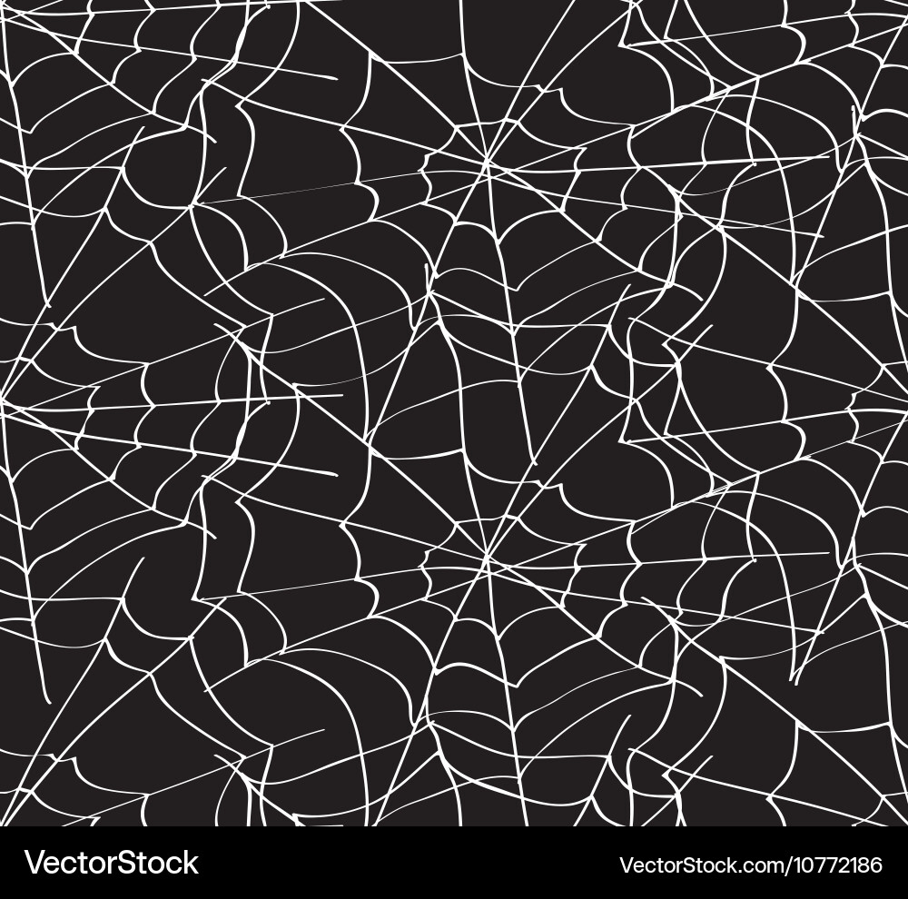 Spiderweb black invert seamless pattern Royalty Free Vector