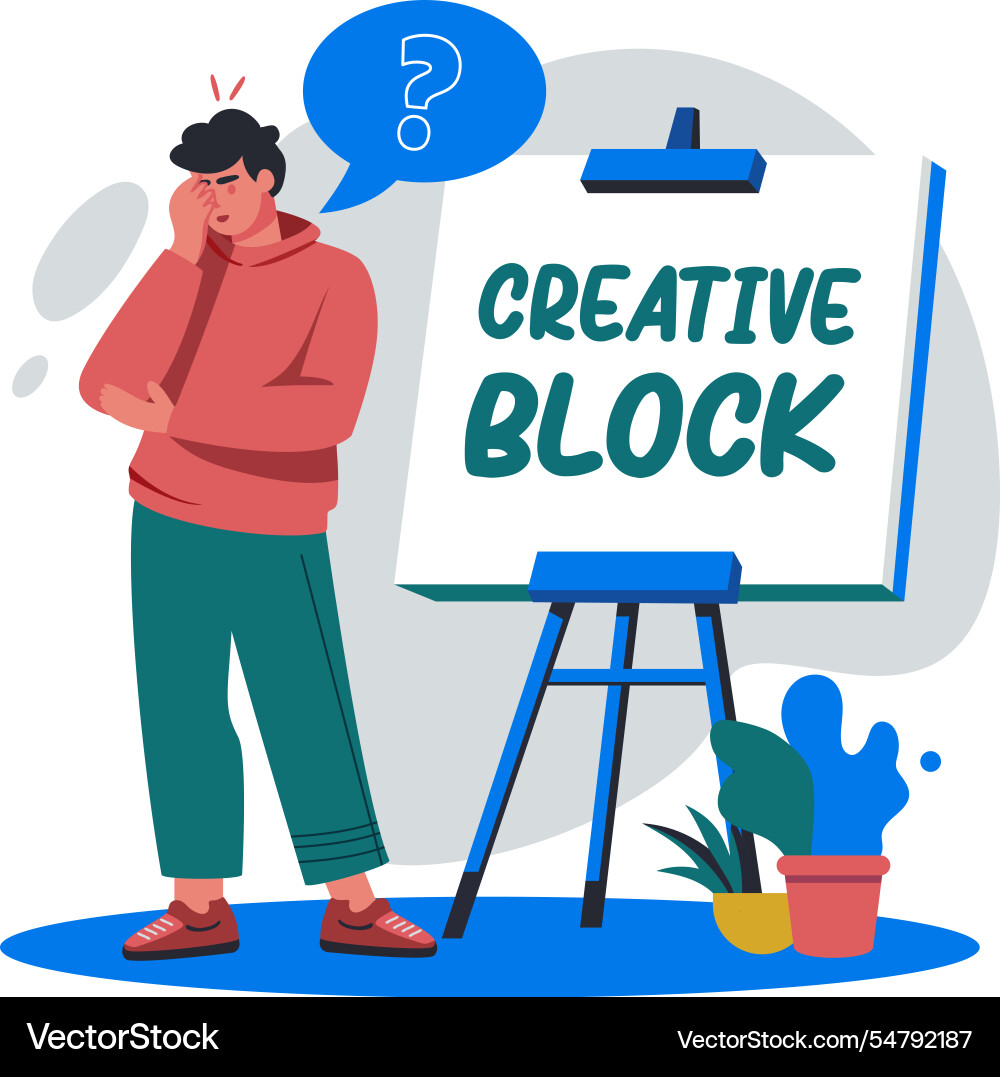 Creative block Royalty Free Vector Image - VectorStock