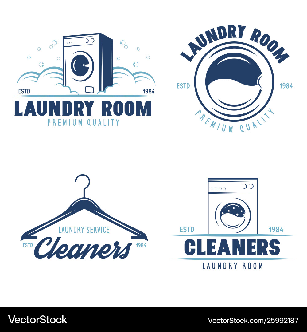 Laundry Service Logo Sophisticated Laundry Service Logo Template With