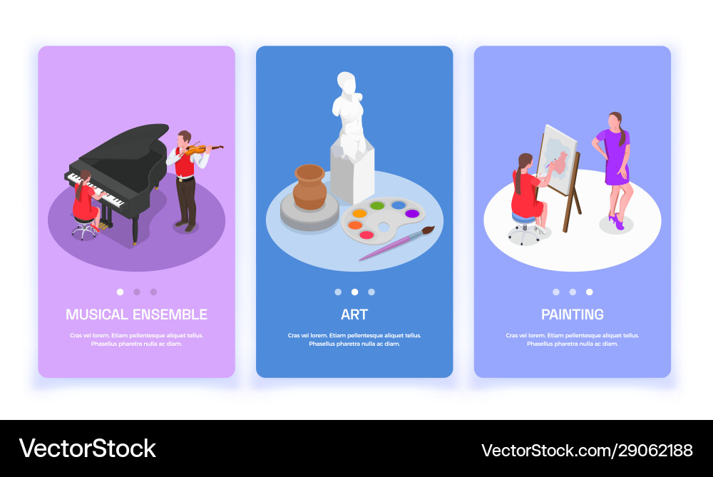 Creative professions banners set Royalty Free Vector Image