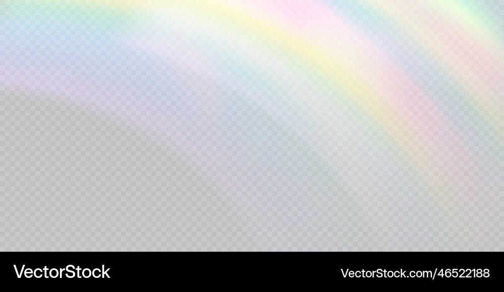 Iridescent Rainbow Light Prism Royalty Free Vector Image