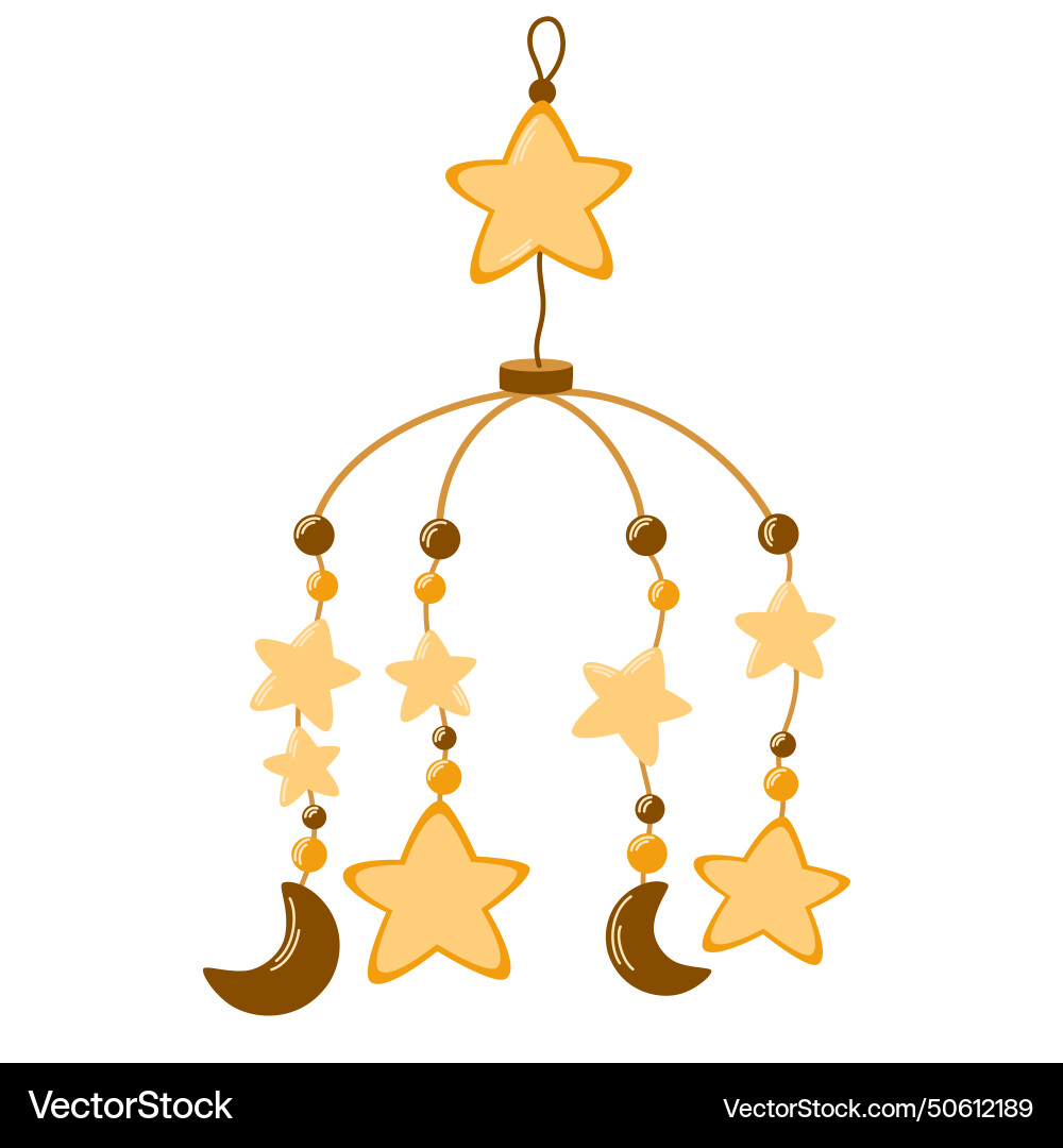 1618 crib mobile Royalty Free Vector Image - VectorStock