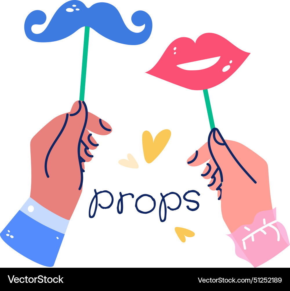 Wedding props Royalty Free Vector Image - VectorStock