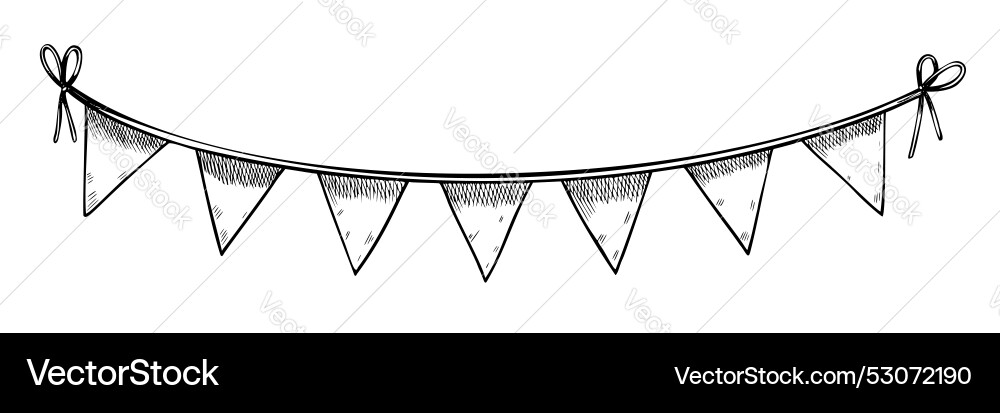 Pennants for festival decorations Royalty Free Vector Image