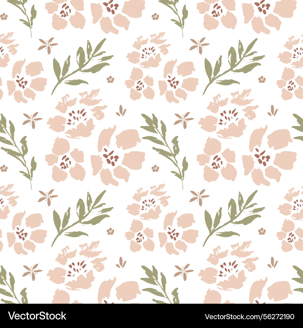 Soft seamless pattern with large scale pink Vector Image