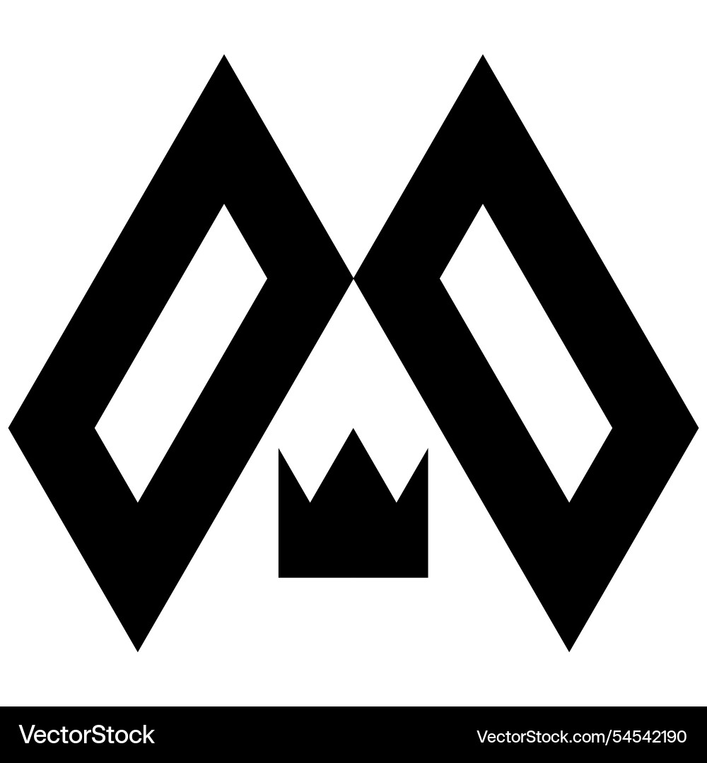 Stylish dd initial letter logo with clean Vector Image