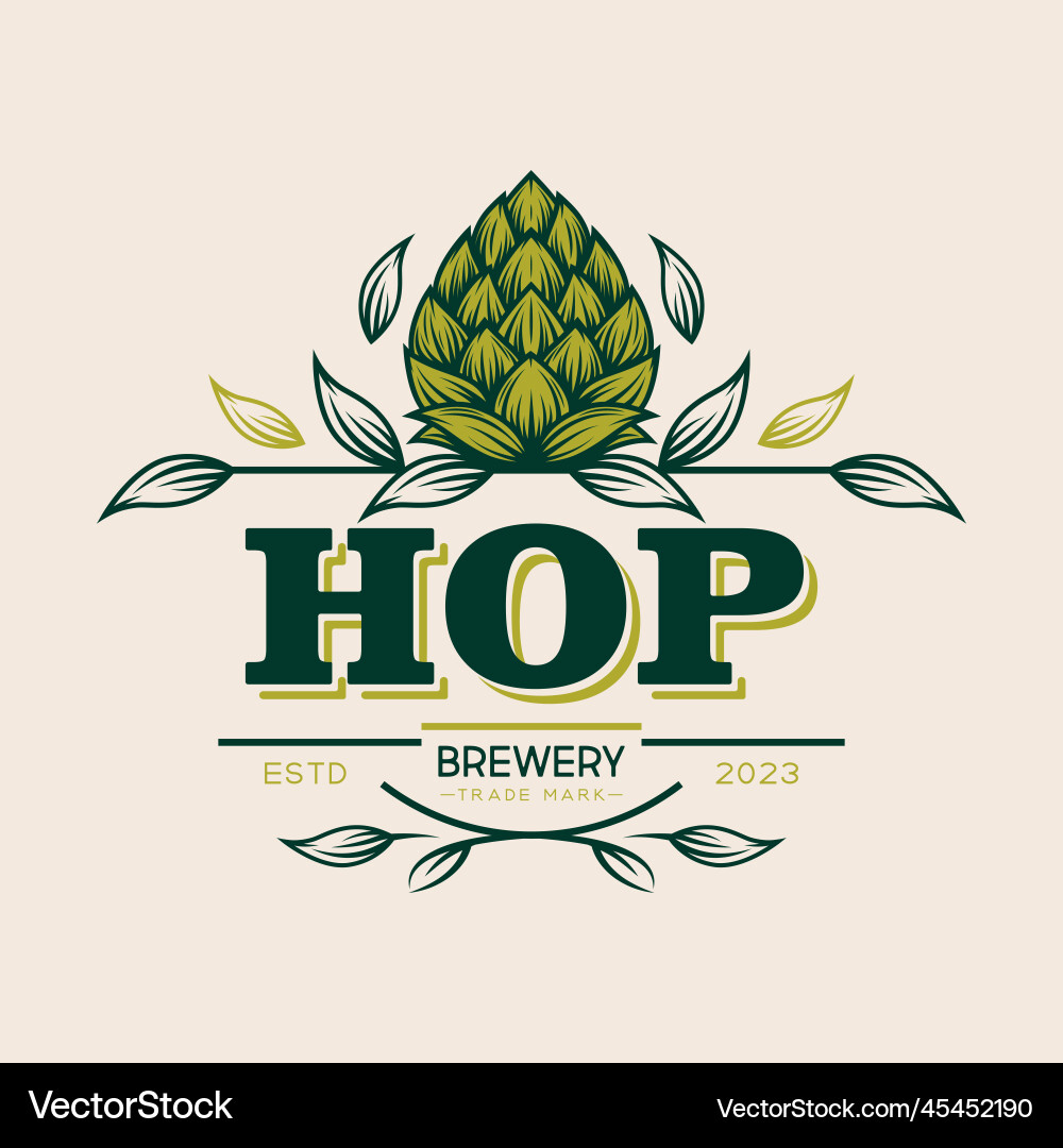 Typography design with green hand drawn Royalty Free Vector