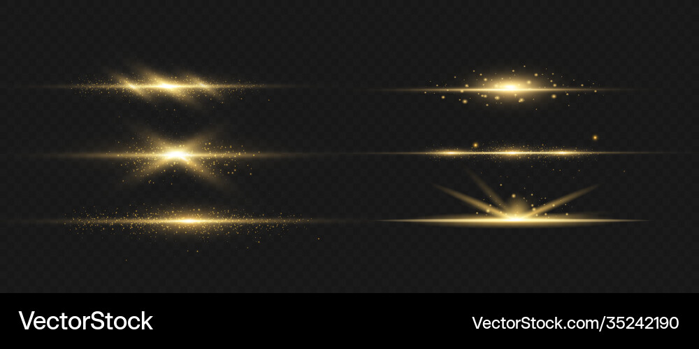 Yellow horizontal line Royalty Free Vector Image