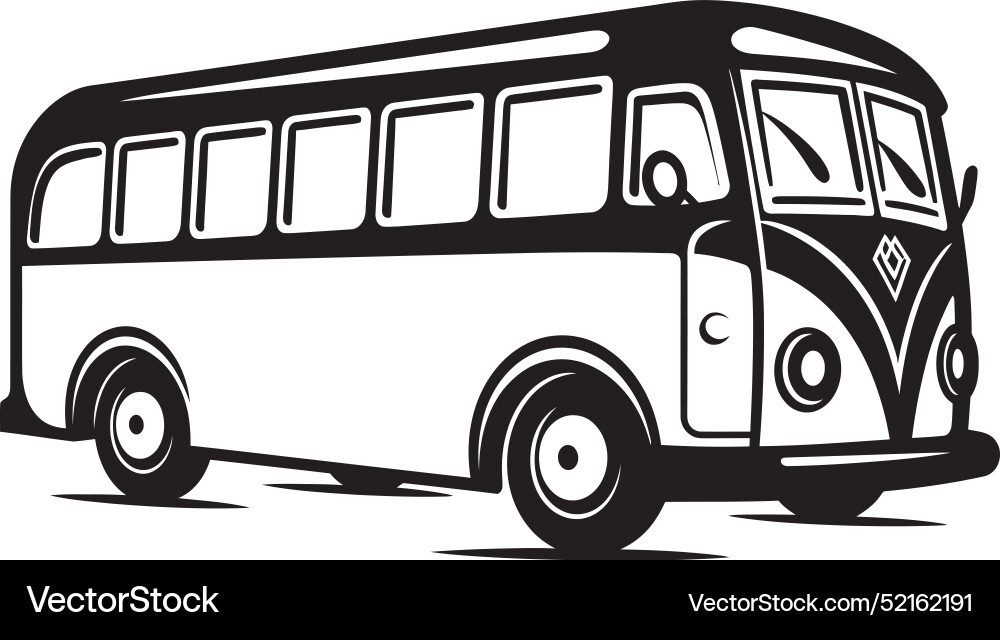 Airport shuttle bus graphic tour for sightseei Vector Image