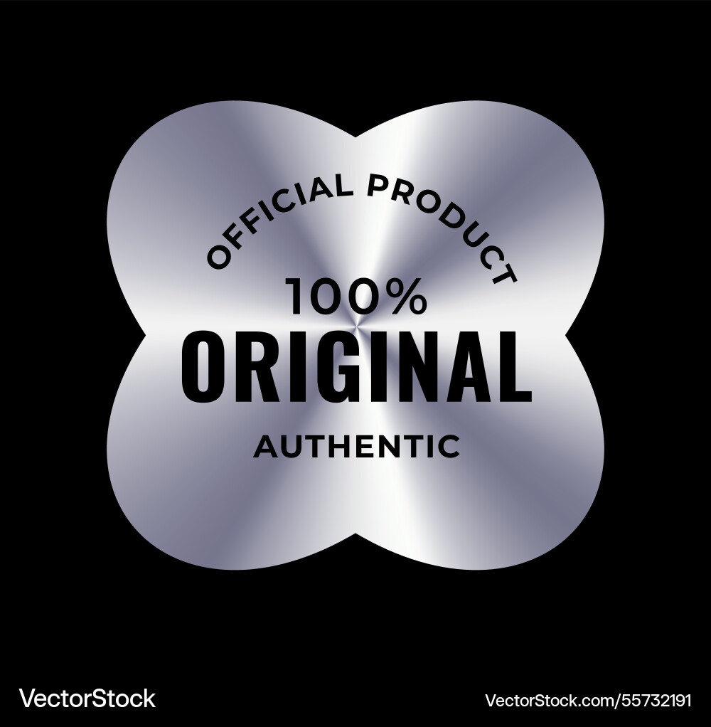 Holographic sticker cool y2k patches Royalty Free Vector