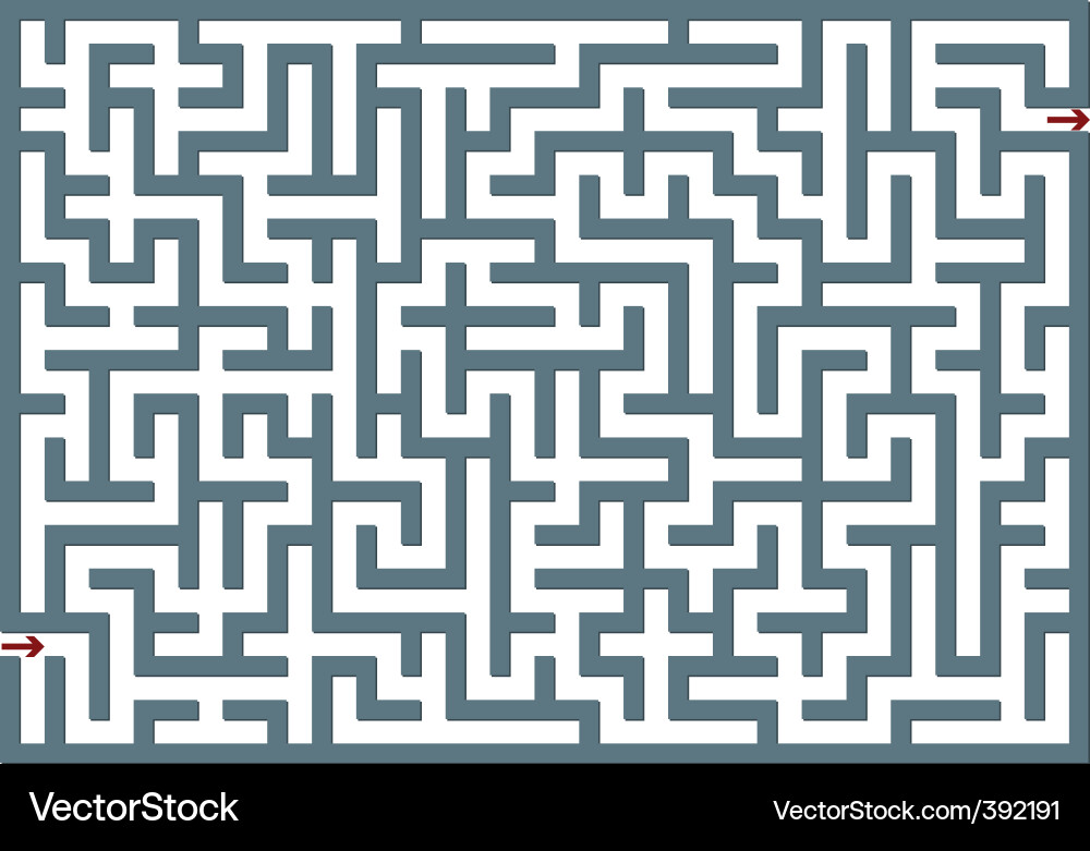 Labyrinth Royalty Free Vector Image - VectorStock