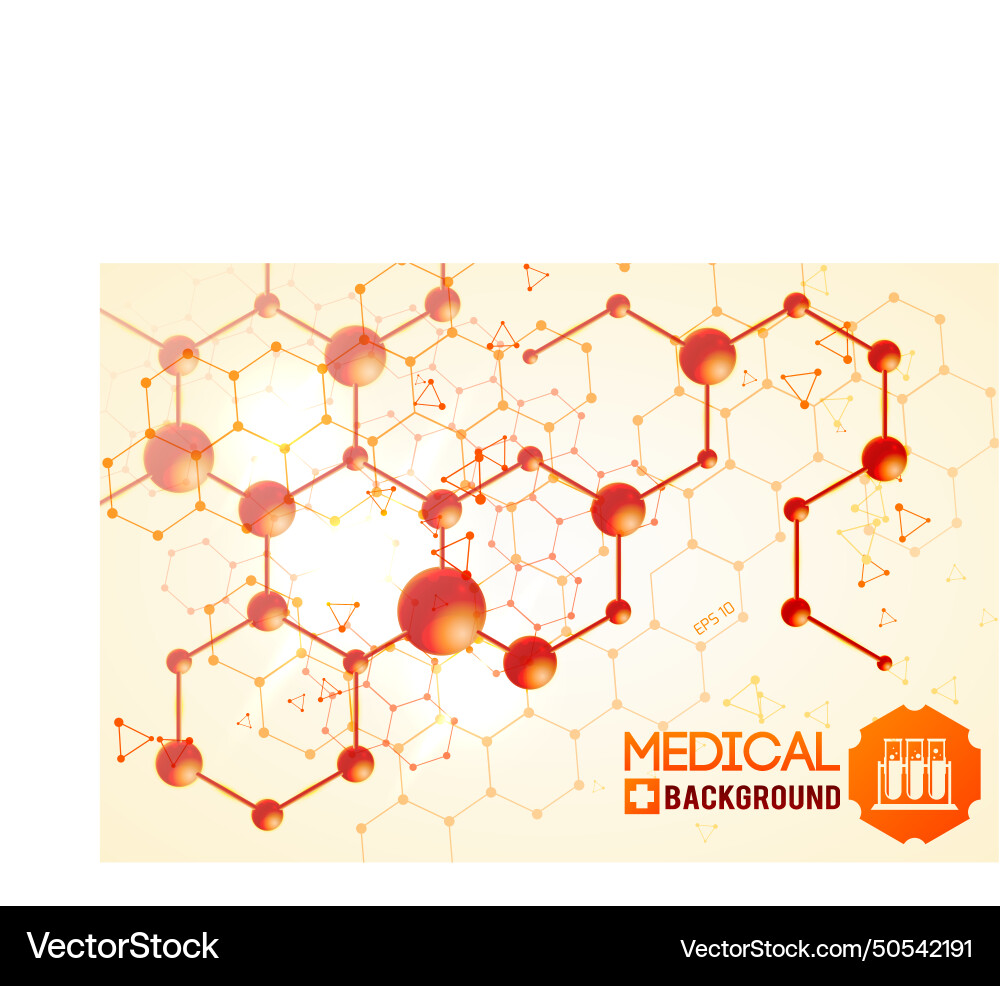Medical background poster Royalty Free Vector Image