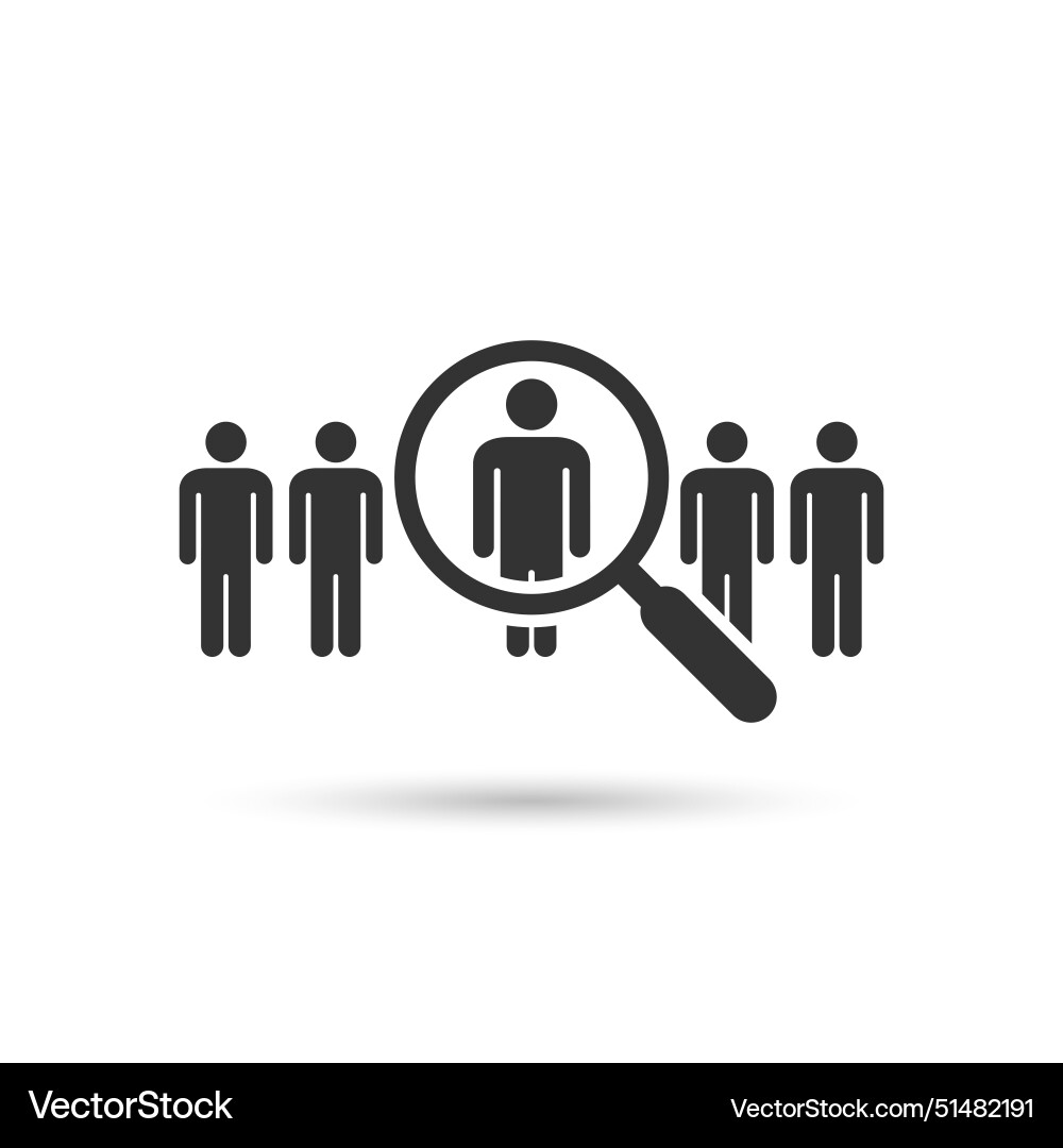 Search for employees and job Royalty Free Vector Image