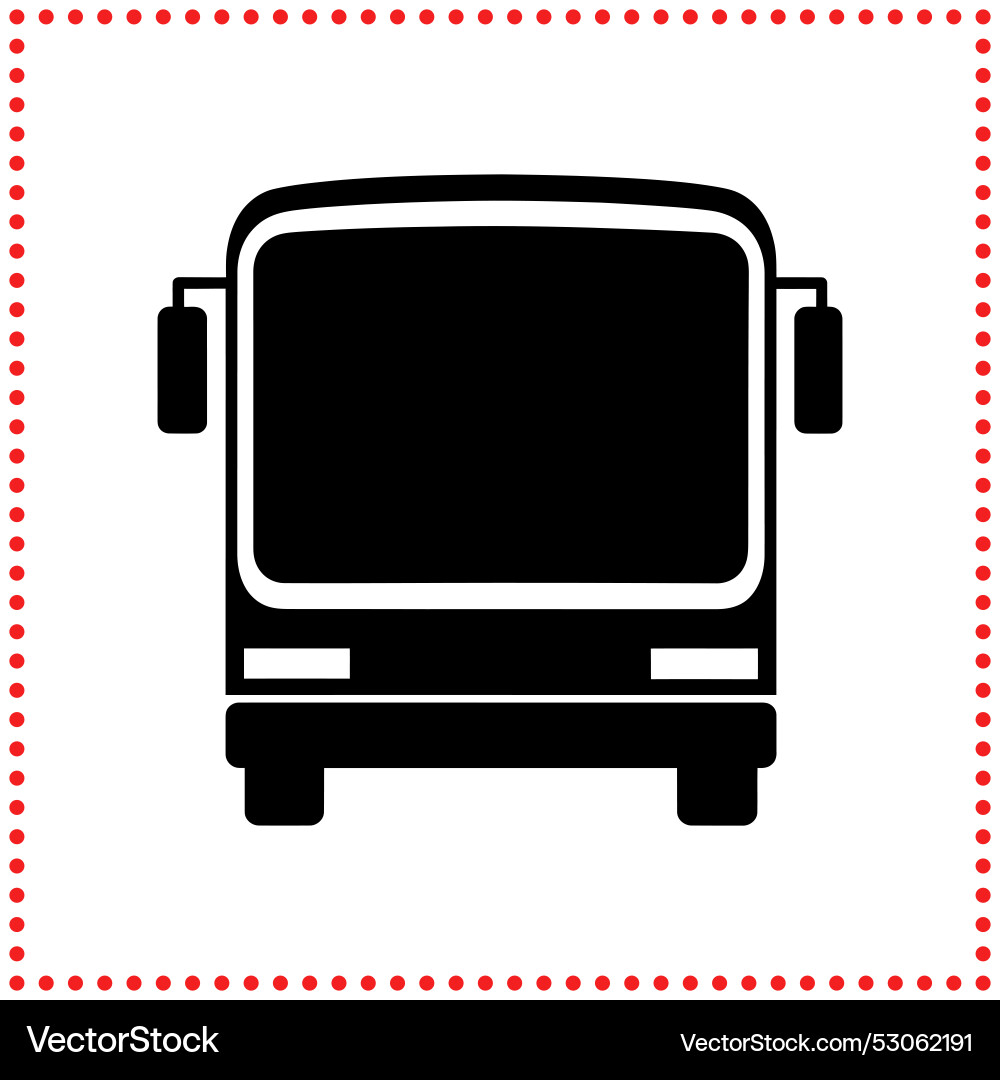 Stylized bus perfect for city transport commuting Vector Image