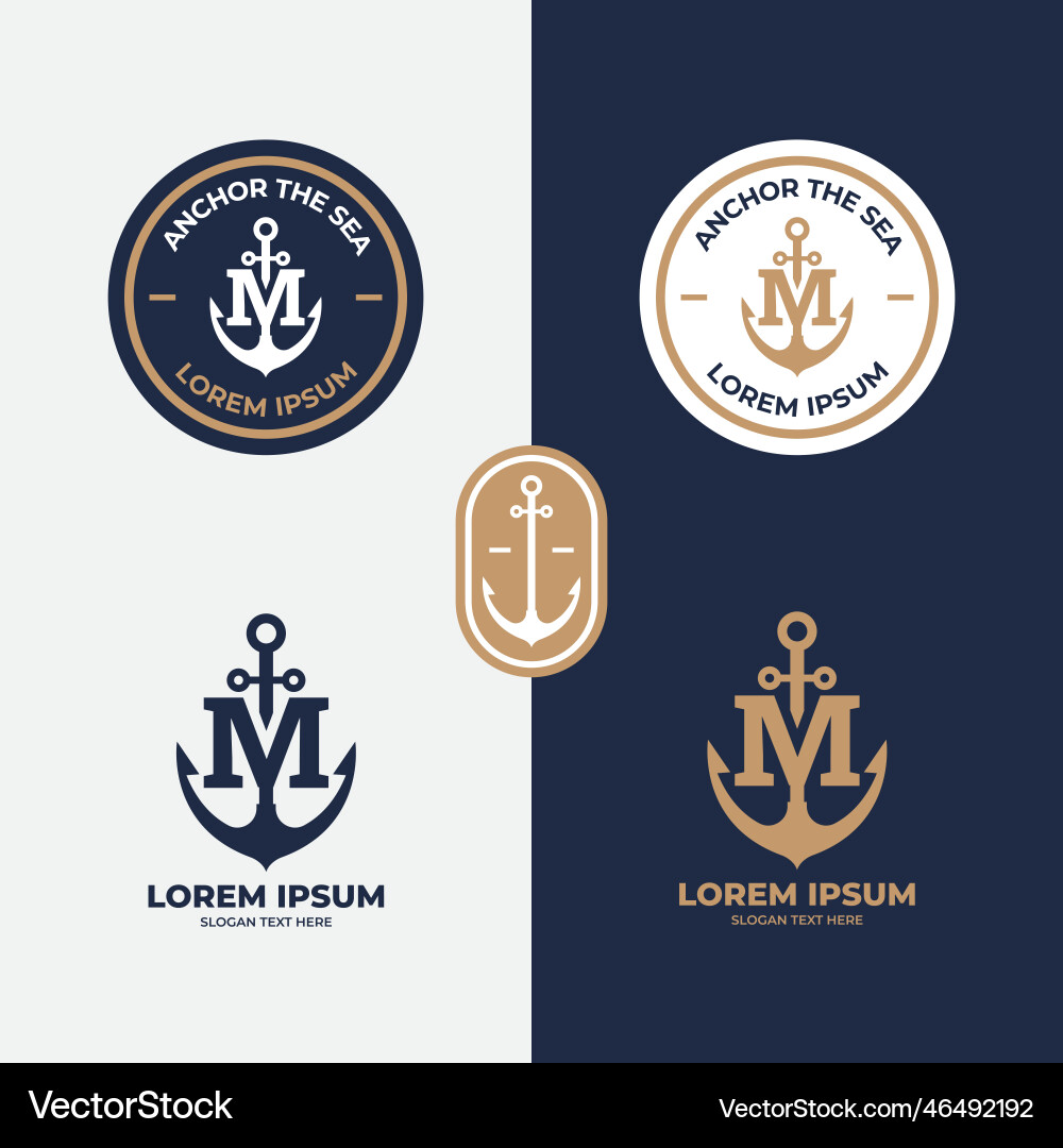 Marine Anchor Logo 7,544 Boat Anchor Vector High Res Vector Graphics
