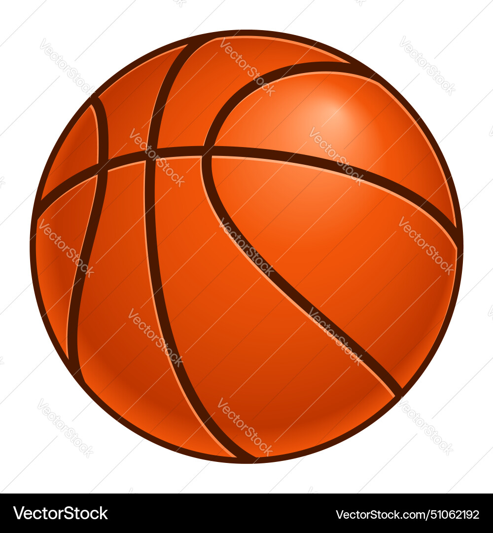 Basketball ball - color white Royalty Free Vector Image