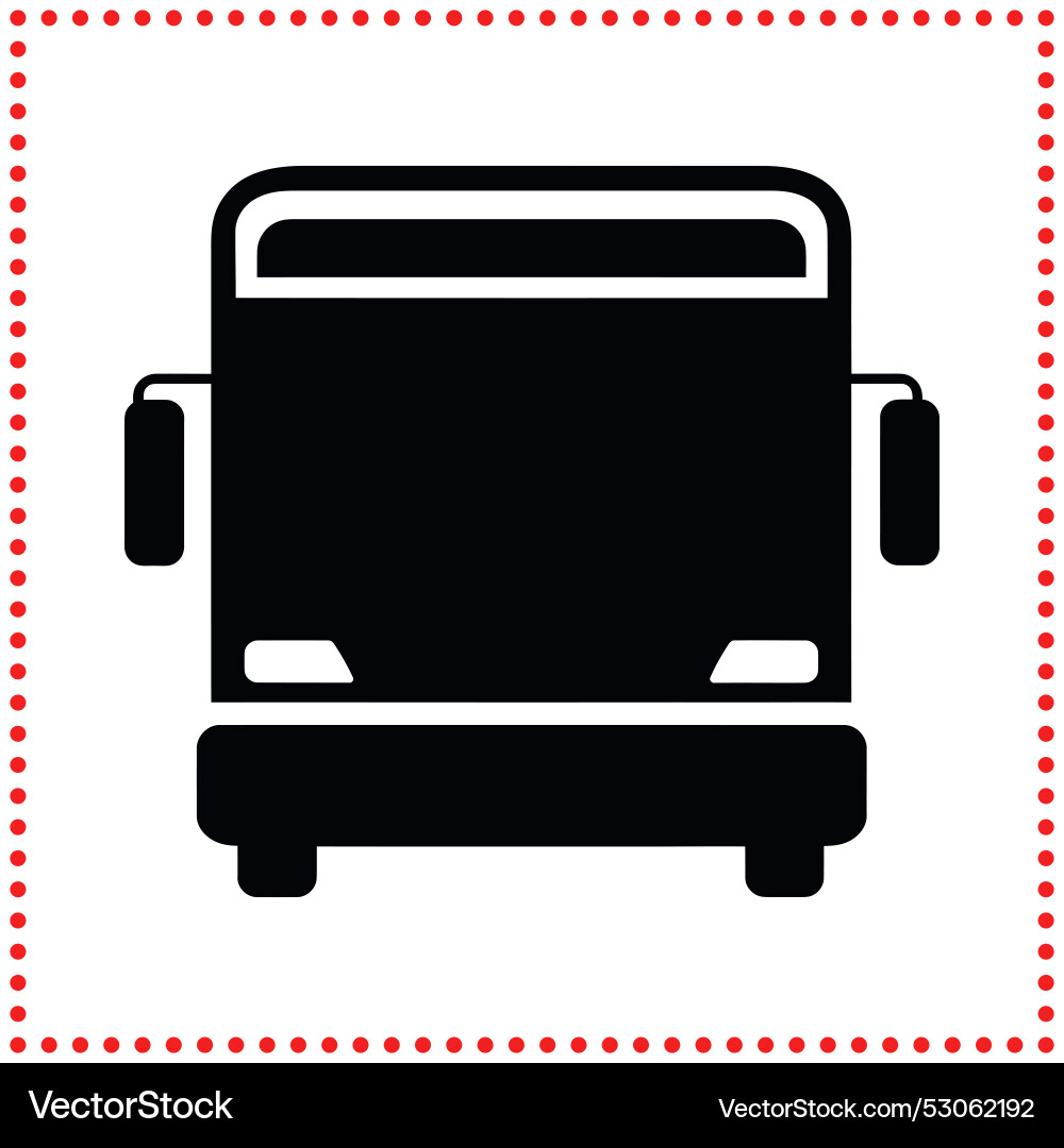 Contemporary bus icon ideal for transportation Vector Image