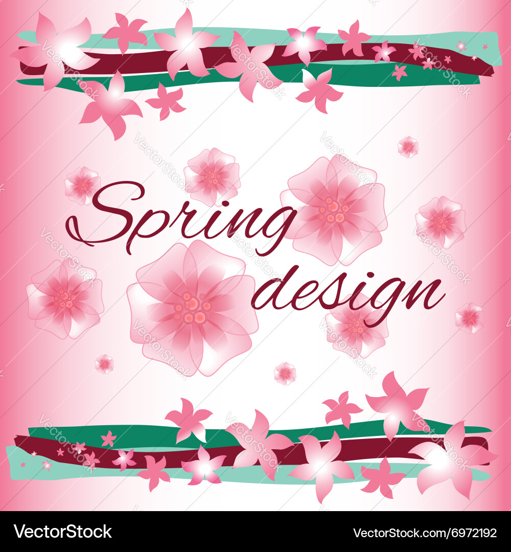 Spring design background Royalty Free Vector Image