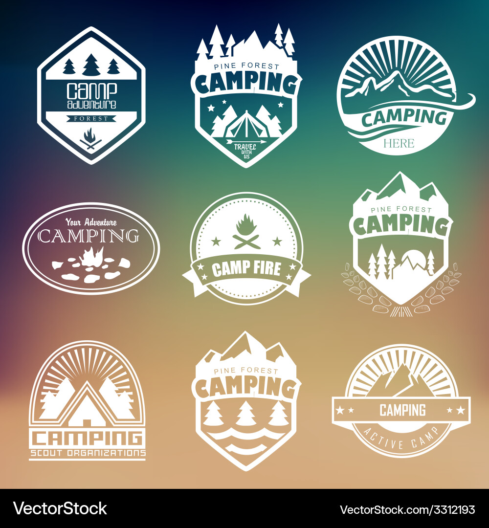 Camping Royalty Free Vector Image - VectorStock