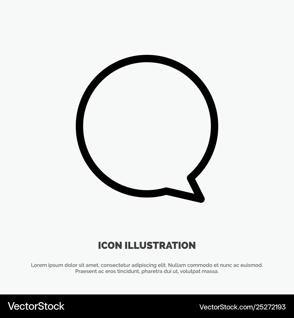 Chat instagram interface line icon Royalty Free Vector Image