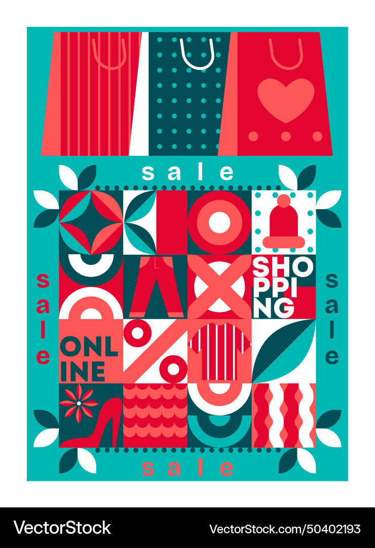 For online shopping and sales Royalty Free Vector Image