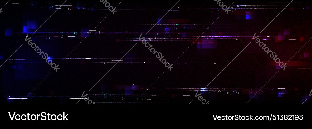 Glitch game effect tv screen with pixel texture Vector Image