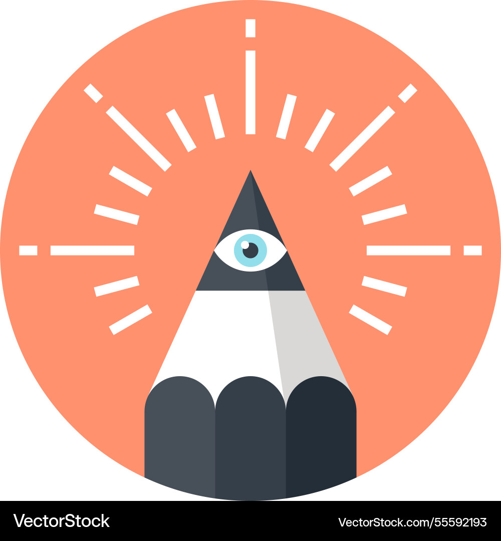 Imagination flat web icon Royalty Free Vector Image