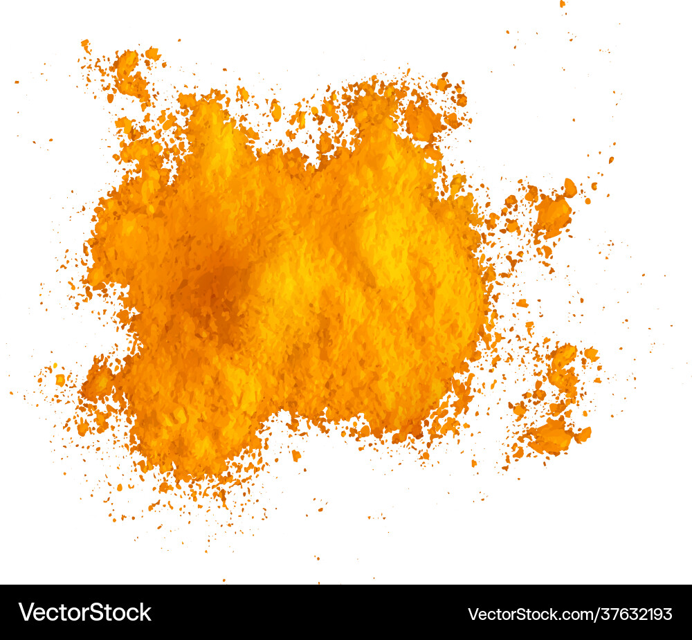 Realistic curry powder composition Royalty Free Vector Image
