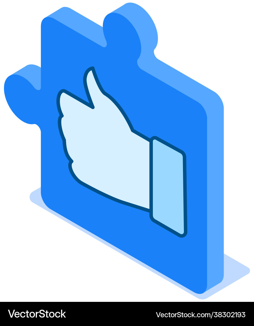 Thumb up Symbol Hand Geste eingeklemmt Faust Vektorbild