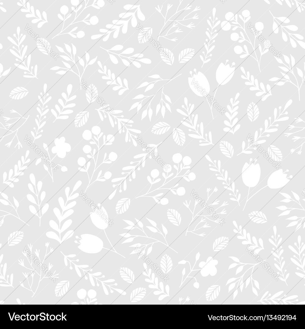 Delicate Floral Seamless Pattern Royalty Free Vector Image