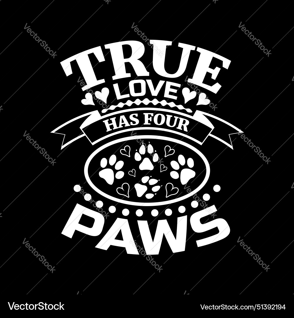 Dog typographic t shirt design Royalty Free Vector Image