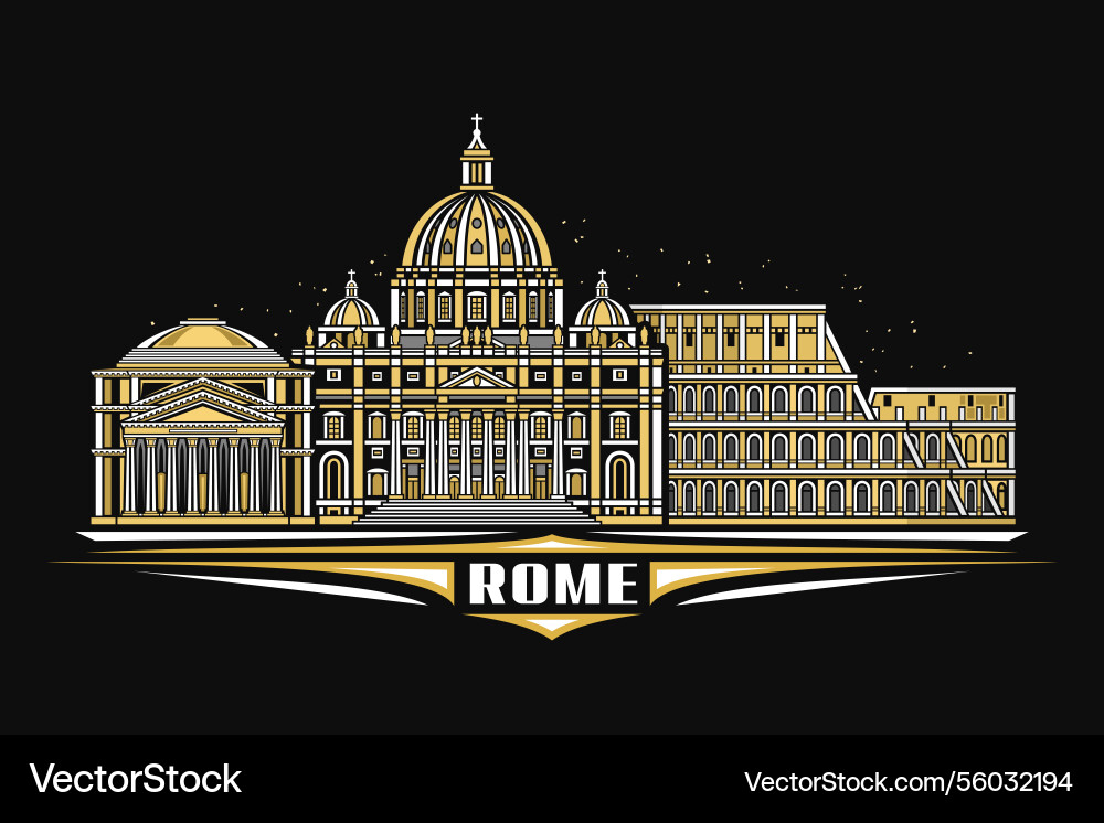 Rome Royalty Free Vector Image - VectorStock