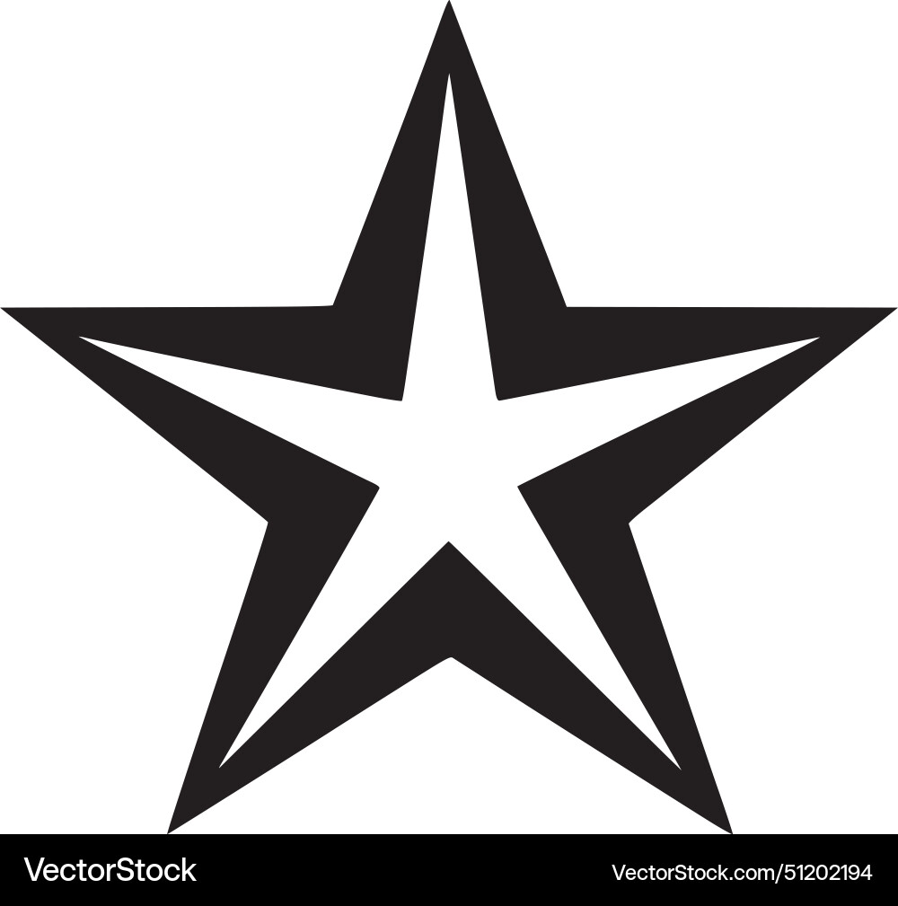 Star - high quality logo - ideal for t-shirt Vector Image