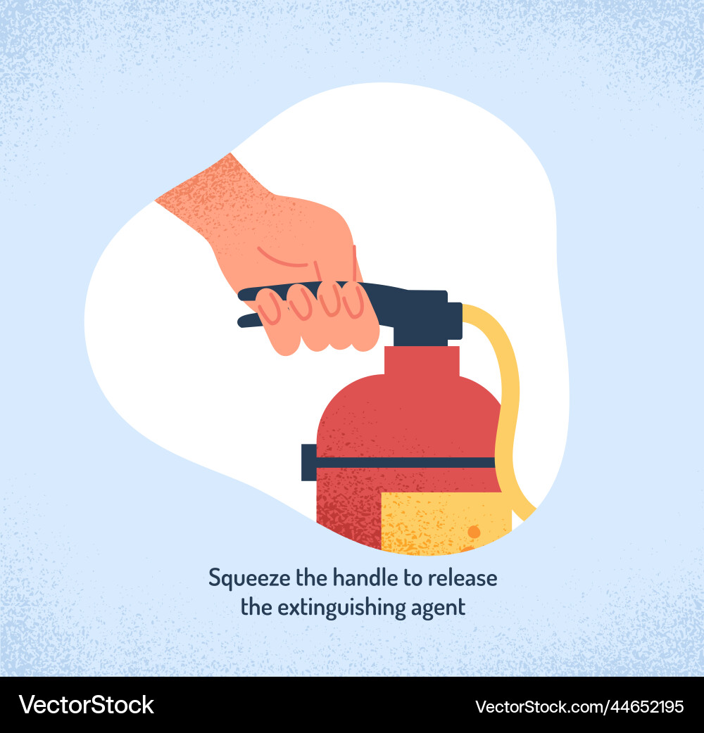 Fire Extinguisher Operation Royalty Free Vector Image