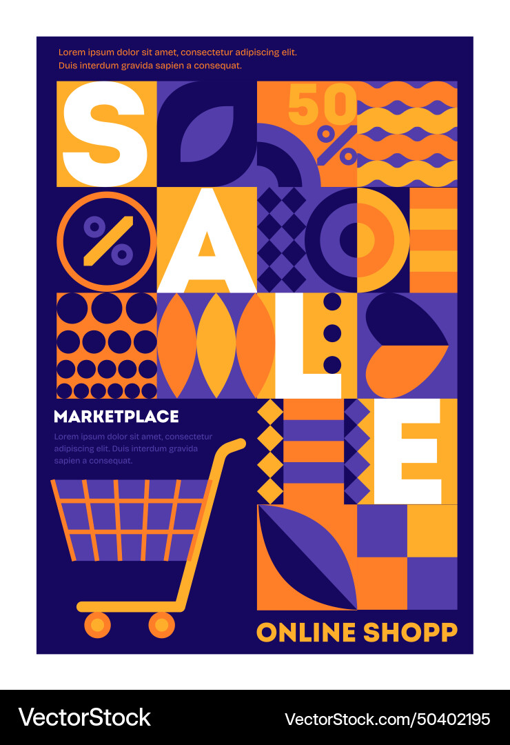 For online shopping and sales Royalty Free Vector Image