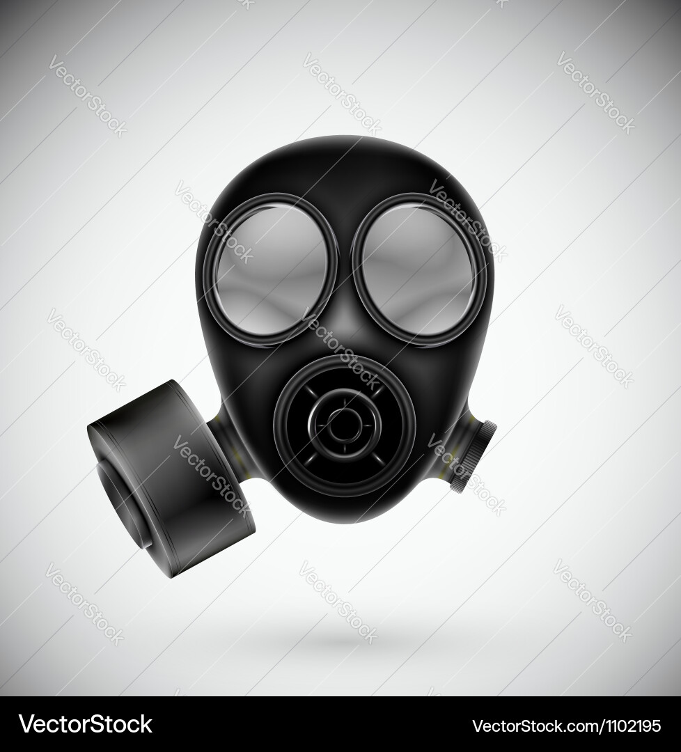 Isolated gas mask Royalty Free Vector Image - VectorStock