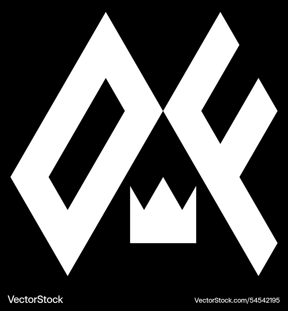 Stylish df initial letter logo with clean Vector Image