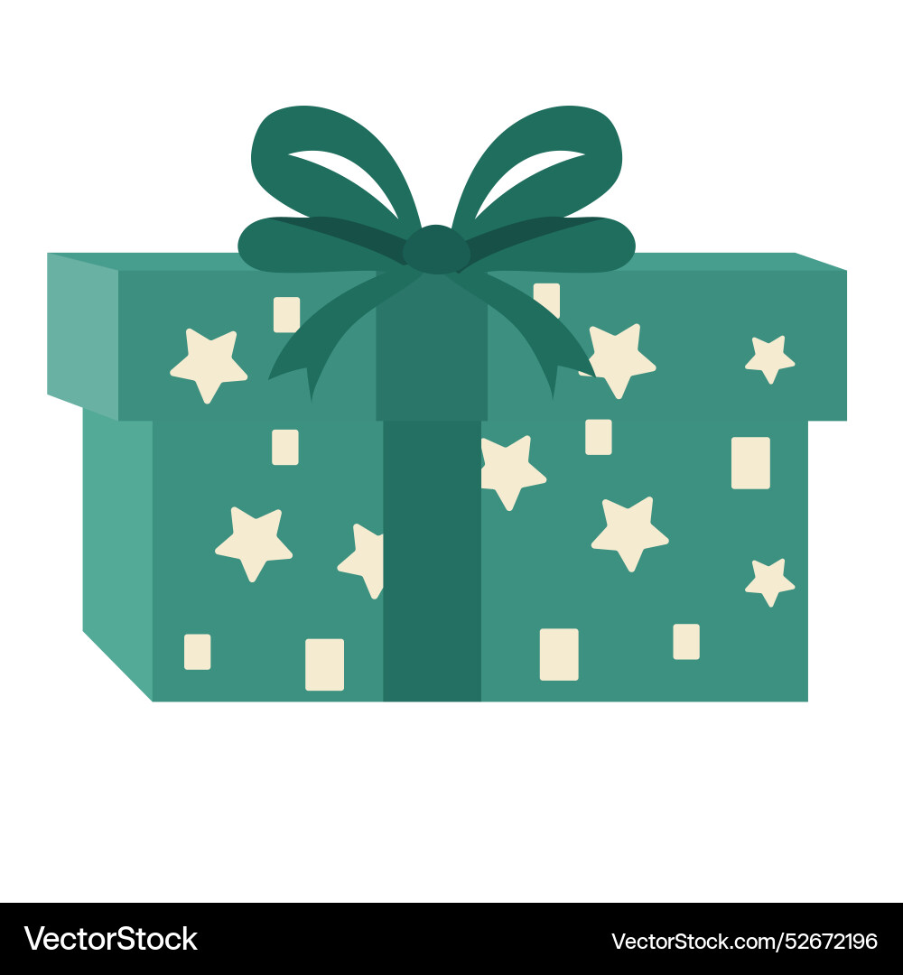 Cartoon gift box mystery Royalty Free Vector Image
