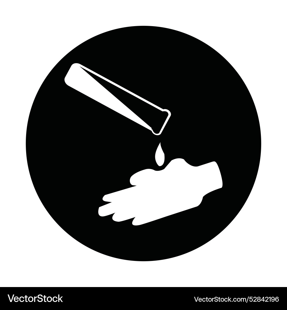 Chemical liquid icon symbol design Royalty Free Vector Image