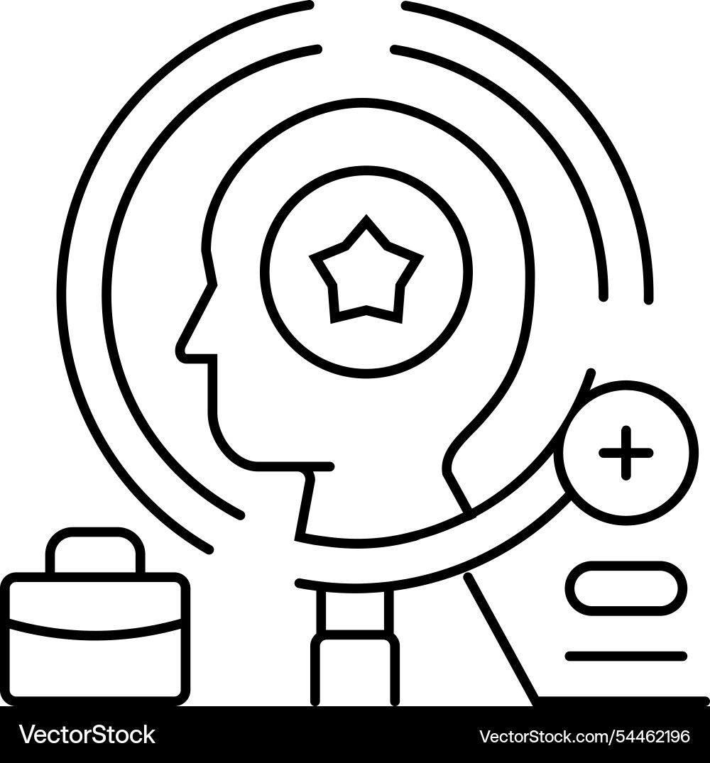 Continuous improvement modern business line icon Vector Image