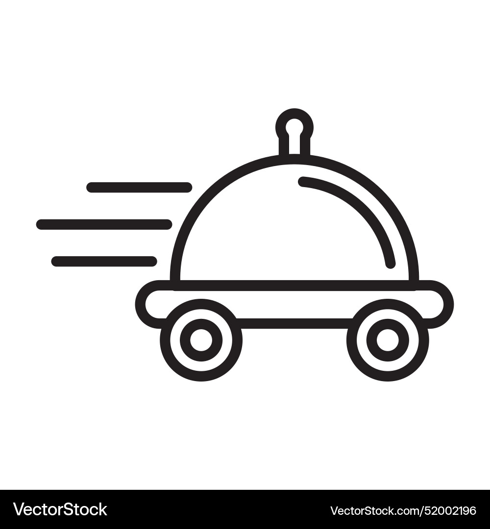 Food delivery graphic representing quick Vector Image