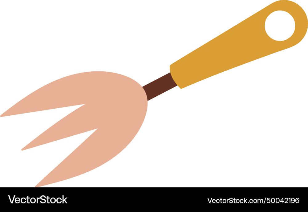 Hand rake tool Royalty Free Vector Image - VectorStock