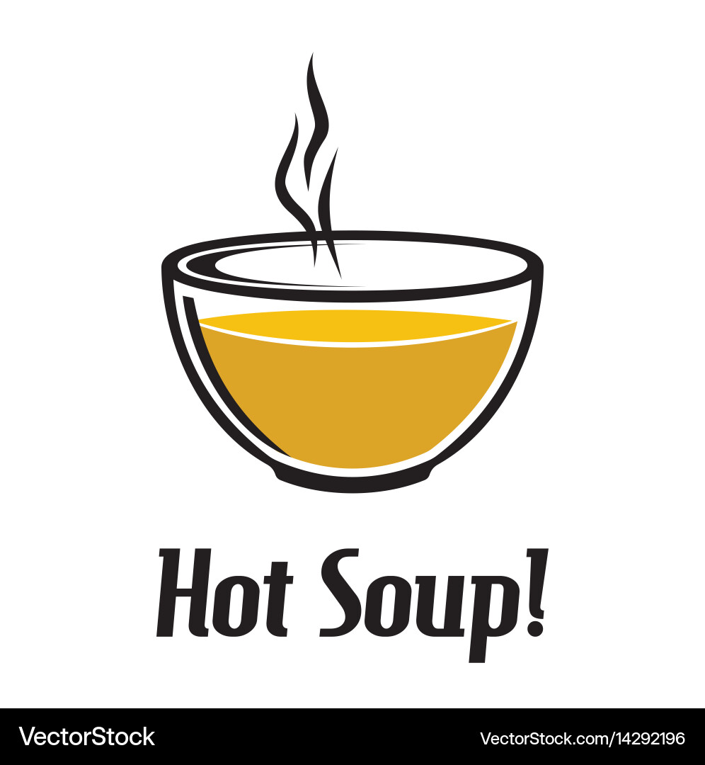 Hot soup Royalty Free Vector Image - VectorStock