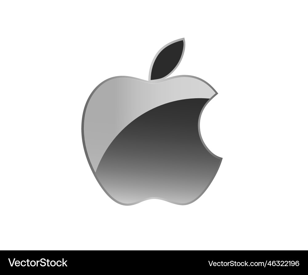 Ios icon logo software apple symbol design Vector Image
