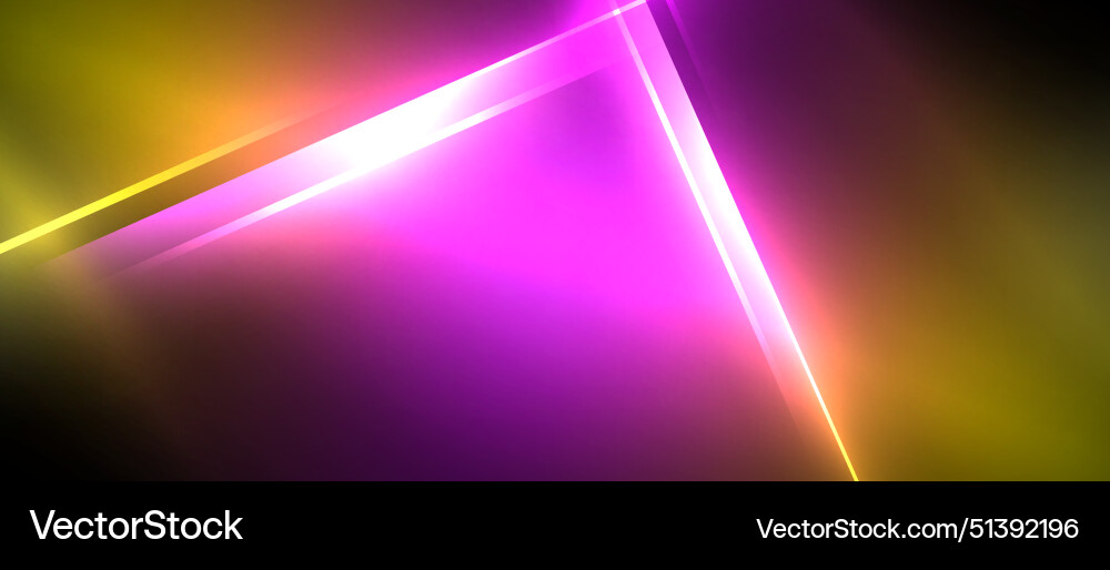 Neon dynamic diagonal light rays background Vector Image
