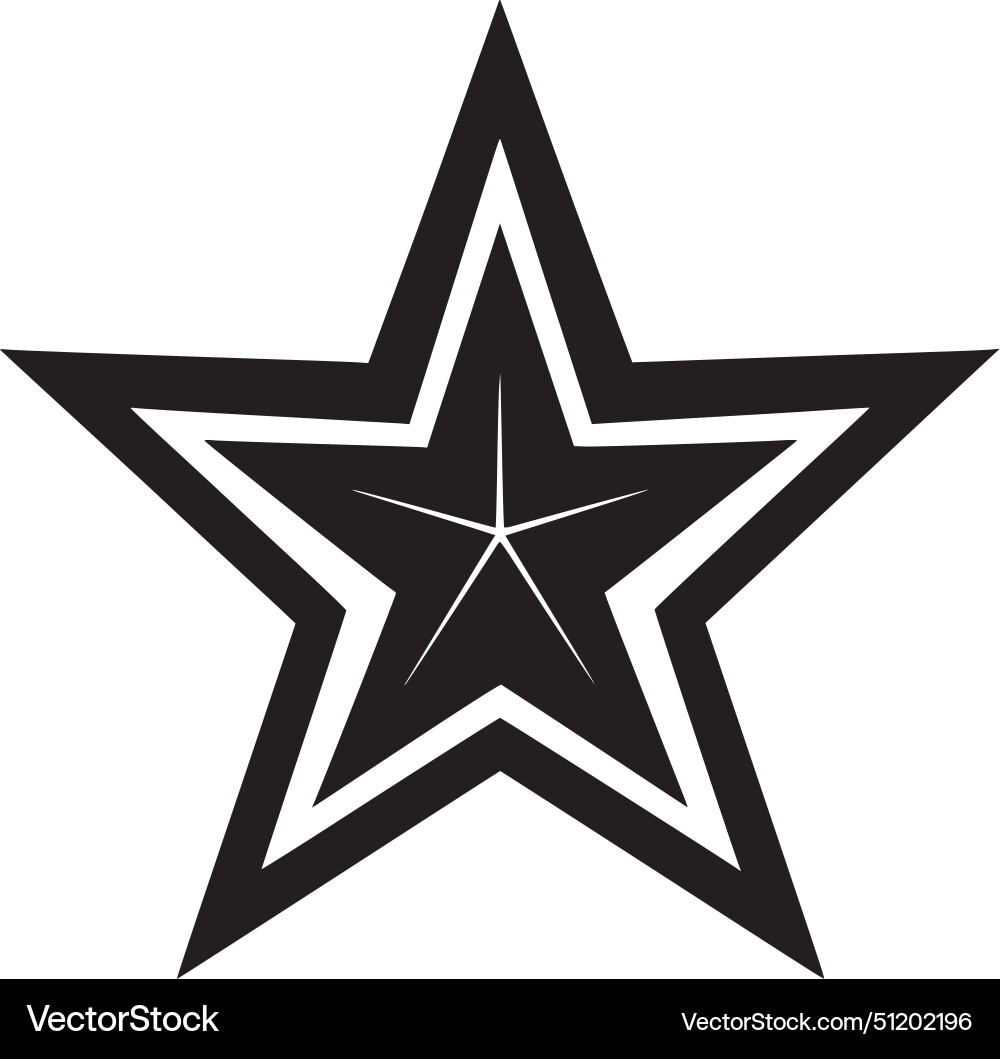 Star - minimalist and simple silhouette Royalty Free Vector