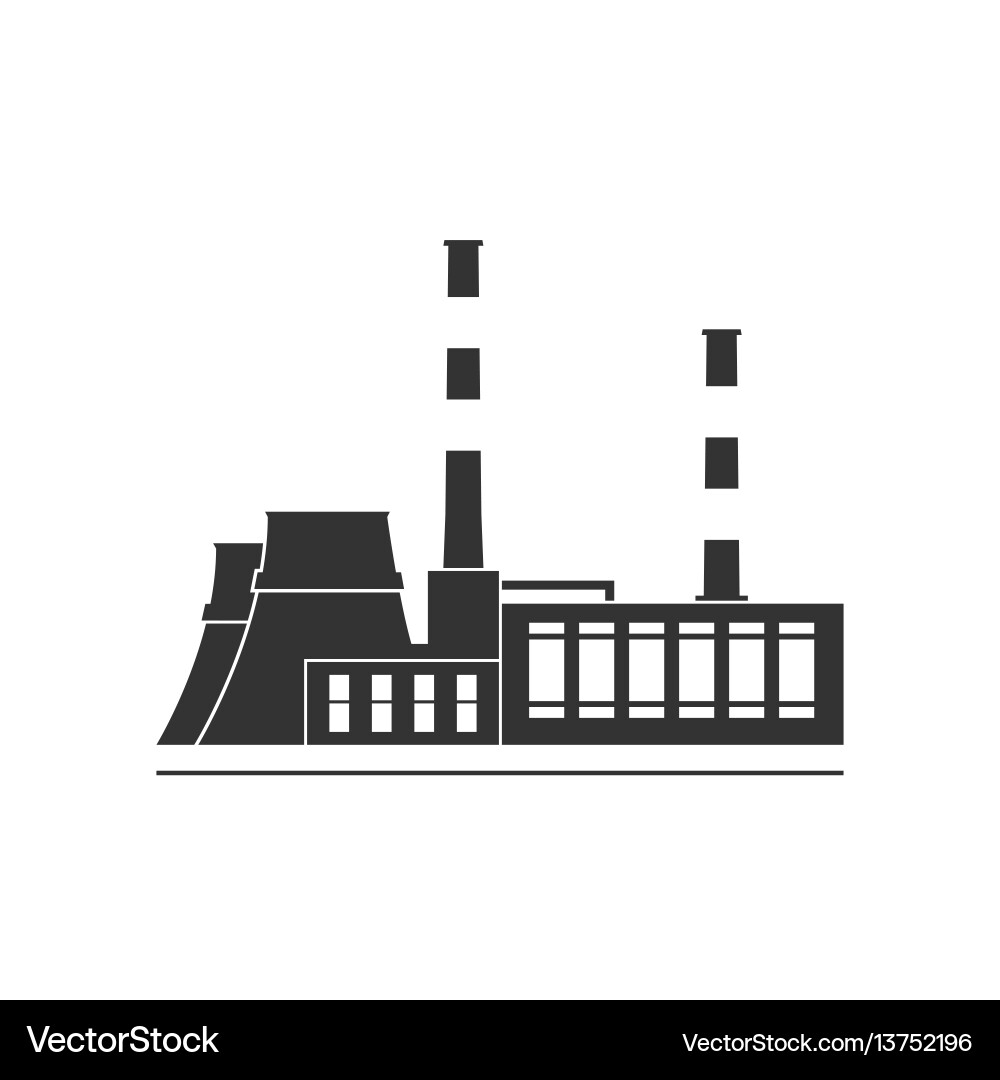 Thermal power station Royalty Free Vector Image