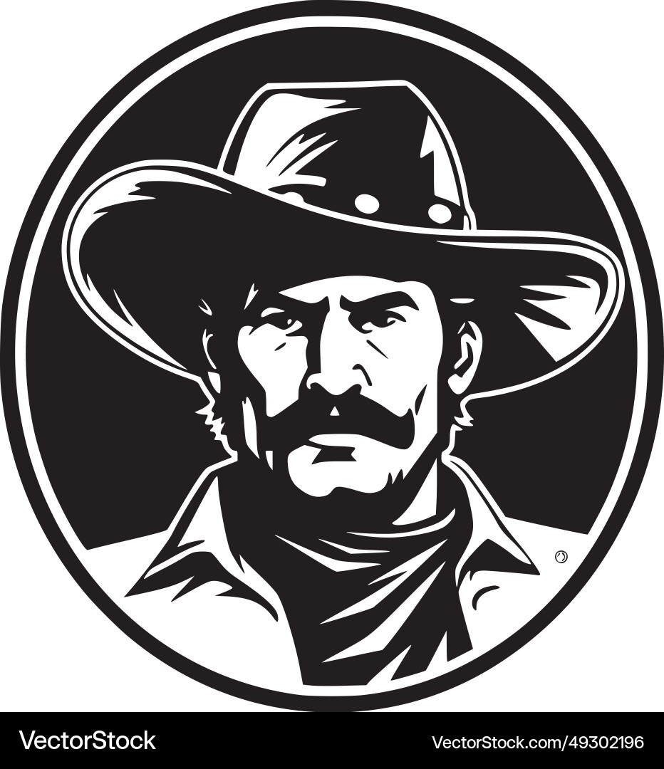 Western Logo - Outlaw Theme Royalty Free Vector Image