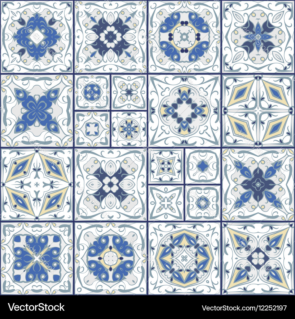Collection of ceramic tiles Royalty Free Vector Image