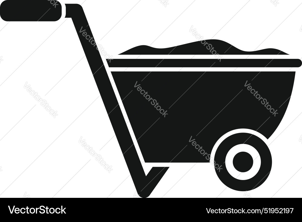 Construction wheelbarrow carrying building Vector Image